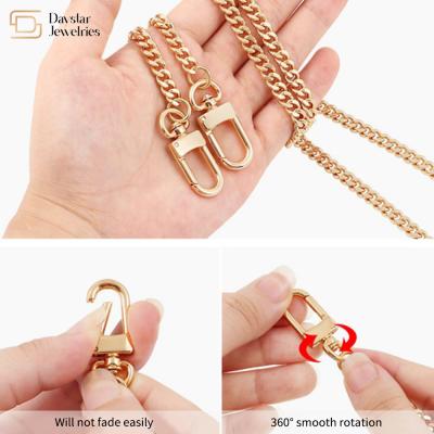 中国 DIY バッグチェーンストラップパール財布フラットメタルチェーンストラップとバックルハンドバッグ交換クロスボディチェーン 販売のため