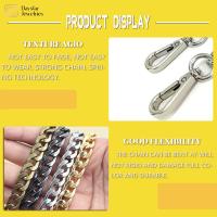 China Metal Crossbody Chain Strap with Hook Detachable Bag Replacement Strap 120cm Zinc Alloy for sale