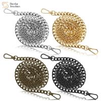 China Metal Crossbody Chain Strap with Hook Detachable Bag Replacement Strap 120cm Zinc Alloy for sale