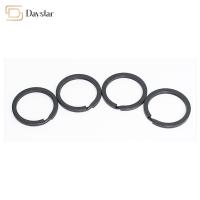 China Heavy Duty Metal Key Rings Flat Round Split Key Chains 25mm 304 Stainless Steel for sale