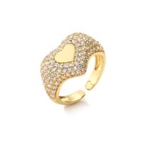 China 14K Yellow Gold Cubic Zirconia Micro Paved Open Ring Engagement Band 1.5mm for sale