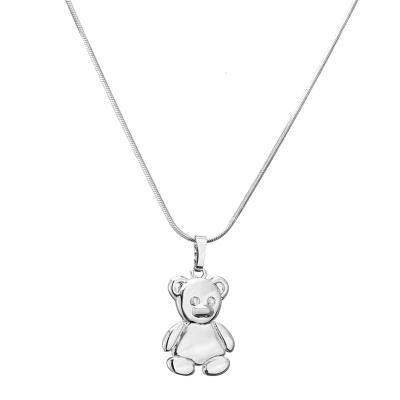 Cina L'orso S925 Sterling Silver Jewelry Gold Plated lucido ciondola gli orecchini e l'insieme della collana in vendita