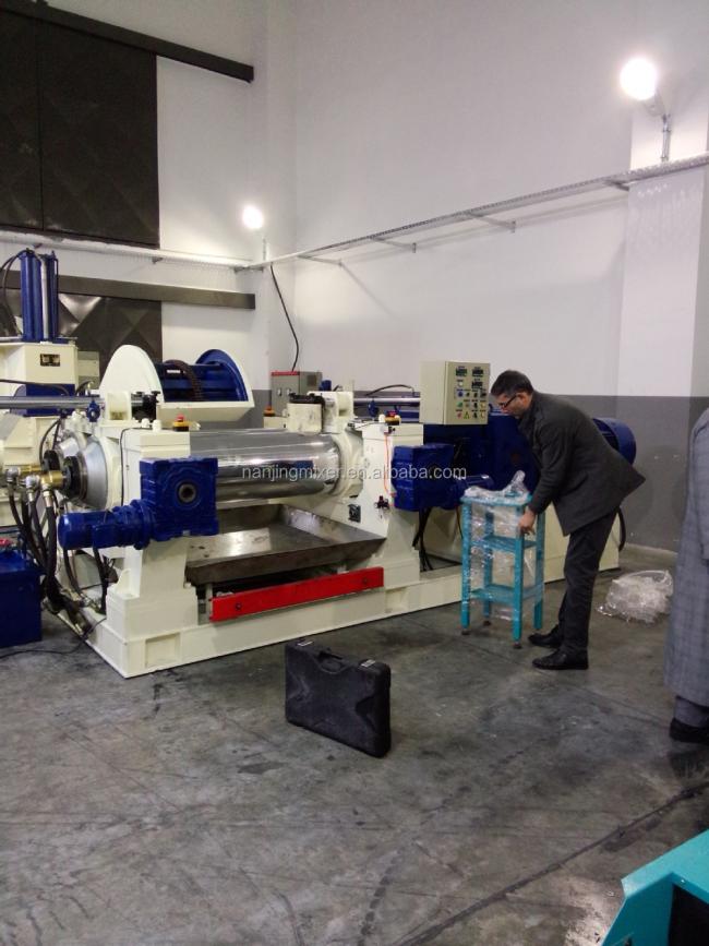 two roll open mill rubber and polymer mixing equipment/machine from China Competitive Price