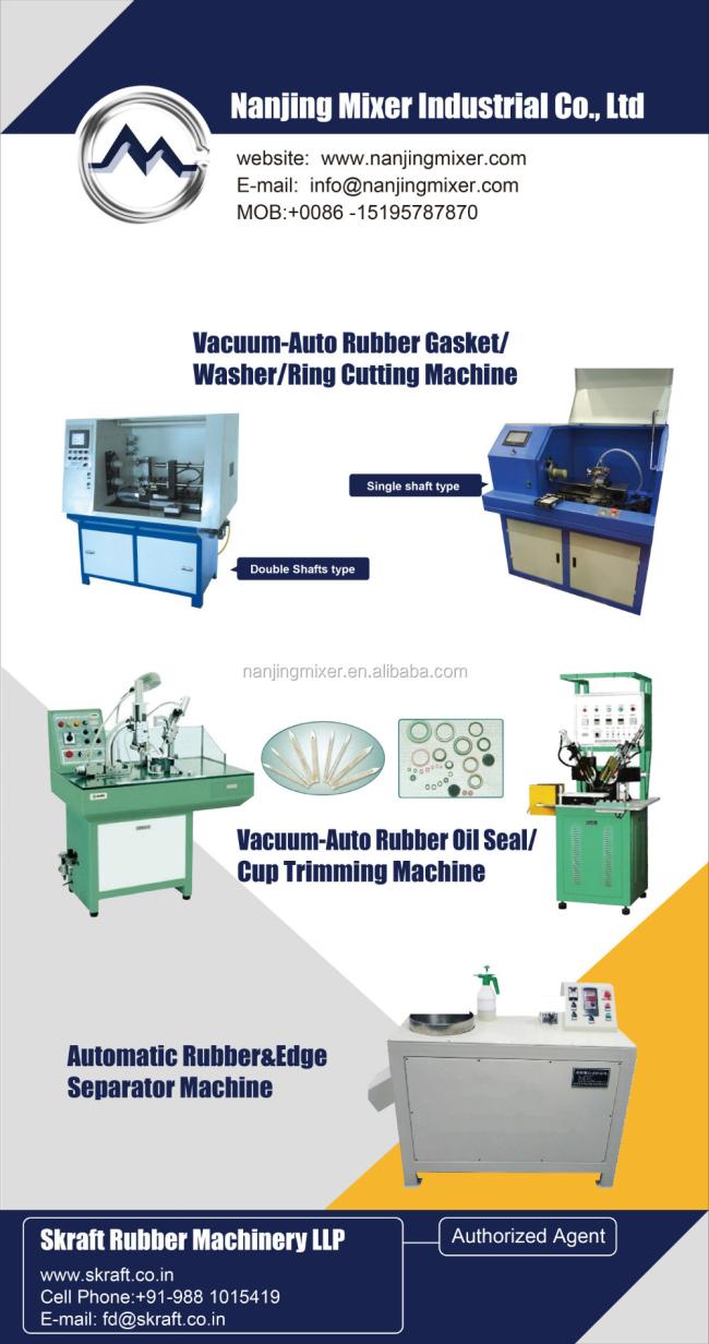 Vacuum Automatic vertical and horizontal type 3 knife rubber trimming machine/rubber trinning tool