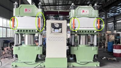 China Optionals Mold Handling System 505*510mm Rubber Vacuum Hydraulic Platen Vulcanizing Press Machine for sale