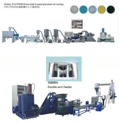 China PE/PP/EPDM/HFFR with Caco3 filler Compounding Line for sale