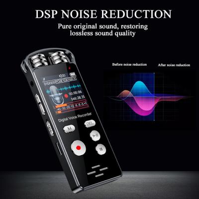 中国 8GB USB LCDデジタル音声レコーダー 1536kbps 多機能サポート MP3 プレイヤーと WAV REC 形式のディクトフォンレコード 販売のため