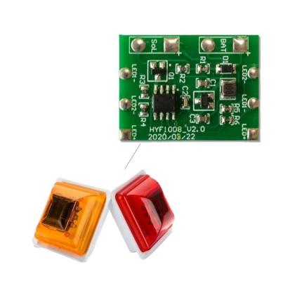 Cina Lampada ad illuminazione solare Strobe di avvertimento a LED Strobe Flash Traffico luce di cautela Chip ponte di controllo ricaricabile luce di sicurezza di guida notturna in vendita