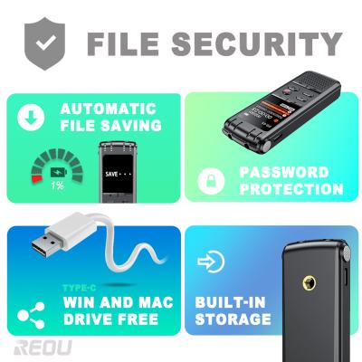 China Nieuw product 128GB stemgeactiveerde opnemer met 4 in 1 interface 9248 uur geluidsverwijderingsapparaat Digitale stemopnemer Te koop