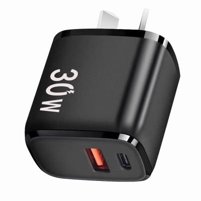 China USB-C-opladerblok 30W PD supersnel opladen blok type C plug-in wandadapter snelladen voor mobiele telefoon Te koop
