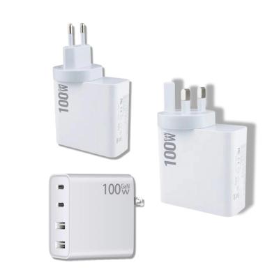 中国 100WUSBC充電器 2 Pd 100W 30WタイプC Qc 3.0 2 USBポート スーパー急速充電 携帯電話 ホームプラグ 旅行アダプター ウォール充電器 販売のため