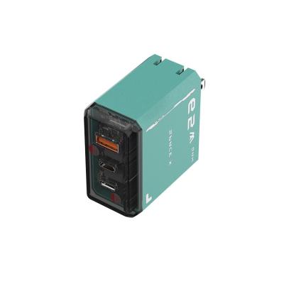 China PD Gan Charger Nieuwe Tech Opvouwbare Plug Superior Veilig 65w Snel opladen 2 poorten Usb-c Charger voor telefoon & laptop Te koop