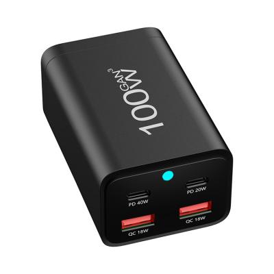 中国 XZH最大100W 合計USB PD粉末高速充電器 100W PD GaN 4ポート型CUSB-C充電器 販売のため