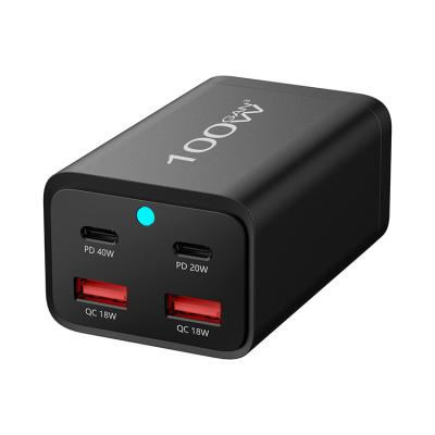 中国 マルチ 100w Pd 充電器 5 ポート USB C 充電器 ブロック 急速充電ステーション デスクトップ 充電器 ラップトップ用の移動電源アダプター 販売のため