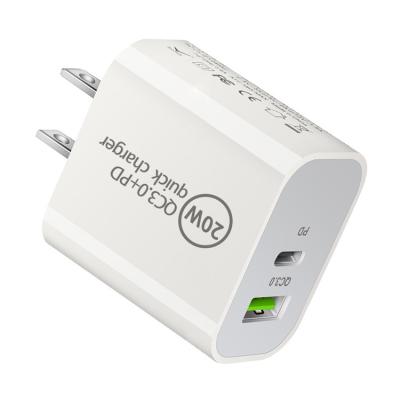 中国 20wUSBC充電器 ポータブル 急速充電器 C型 携帯電話充電器 Pd 急速充電3.0 ハンドセット パワーアダプター ラップトップ 販売のため