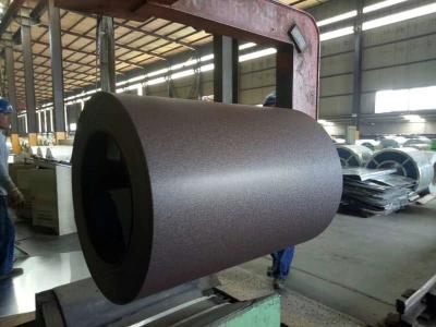 China Matt/Wrinkled surface color coated steel coil for constructionral6005,ral3005 and so on for sale