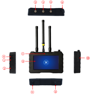 7-inch Touchscreen Portable FPV Detection Device