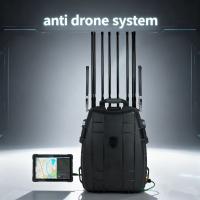 Quality 100-2000m 380W Portable UAV Jammer With 2.4G 5.2G 5.8G 24V 25AH Battery for sale