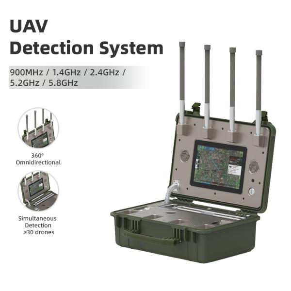 Quality Portable Anti Drone Jammer System With 10KM Range 100MHz–6.2GHz Detection for sale