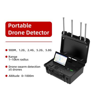 China 45MHz-6000MHz Coverage Anti Drone Detection System For Pilot Positioning Detection for sale