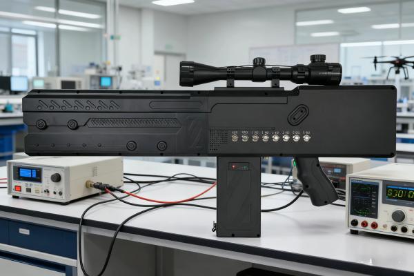 Quality Gun Type Anti Drone Device With 3KM Range Portable Jammer Handheld 900M 1.2G 1 for sale