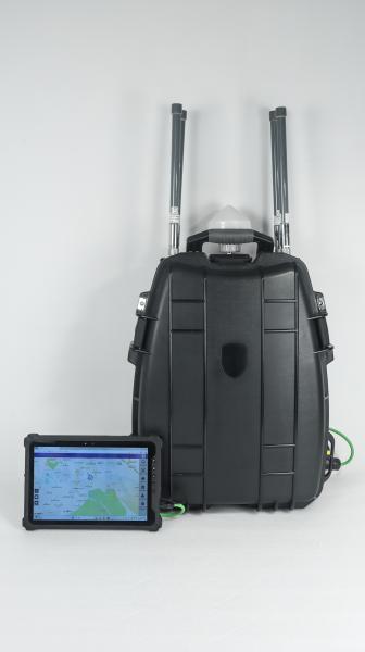 Quality 380W Backpack Drone Detector Jamming Integration CH8 With 100MHz-5.8GHz for sale