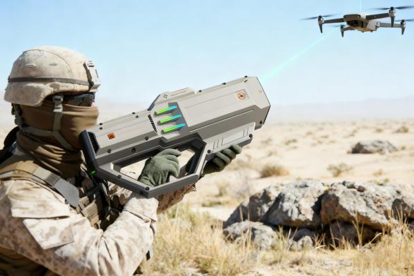 Quality Portable 200-400W Drone Jammer With 433Mhz To 5.8Ghz Full Band Jamming Anti UAV for sale