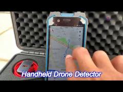 h2l pro handheld drone detector with 100mhz-6ghz 1-3km detection radius 8000mah battery