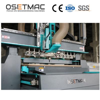 Cina 3 assi CNC Nesting Machine per armadietto in legno e finestre alimentato da servomotore SYNTEC in vendita