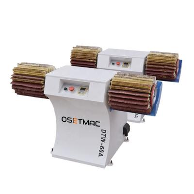 China 1240mm 610mm 880mm DTW-60A OSETMAC Two Rollers Manual Brush Sanding Machine For Wood MDF Plywood Polishing for sale