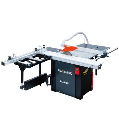 China Sliding Table Saw with Miter Stop and 90mm Scoring Saw Blade Diameter at 45/90 Degree for sale
