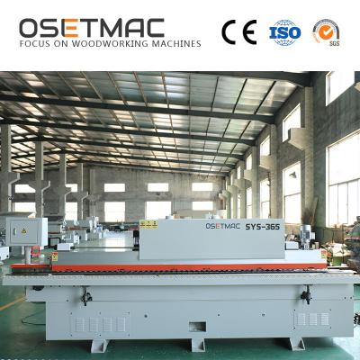 China Plywood Edge Banding Machine with 0.3-3mm Band Thickness and Automatic Board Trimming for sale