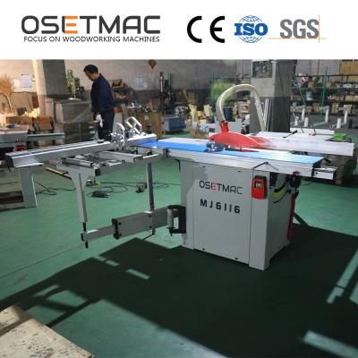 China Woodworking Dewalt Sliding Table Panel Saw MJ6116 with Max.Cutting Height at 45° of 70mm for sale