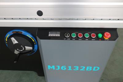 China Woodworking with 8KW Double Blade Sliding Table Saw and 0-45° Blade Tilting Adjustment for sale