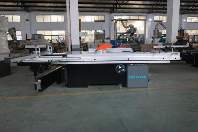 China Woodworking with 8KW Double Blade Sliding Table Saw and 0-45° Blade Tilting Adjustment for sale