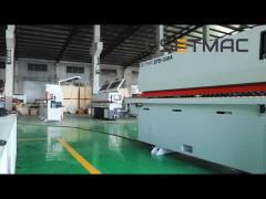 Kleine automatische randbandmachine voor op hout gebaseerde panelen in bouwmaterialenwinkels