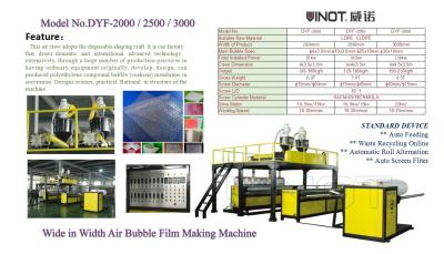 China High - yield high - speed multi - layer 2500mm bubble film making machine LDPE materials for sale