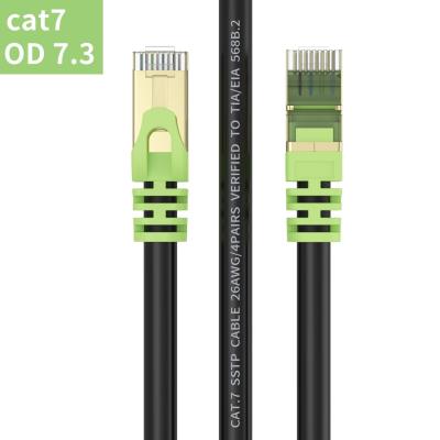 Cina Velocità all'aperto 10Gbps della trasmissione del cavo di Ethernet del gatto 7 di ROHS 26AWG RJ45 in vendita