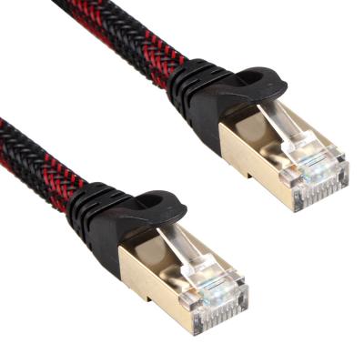 China AWG 28 Rood Zwart Gevlecht Lan Cable, het Koordkat 7 van het Hoge snelheids Stabiele Flard Te koop