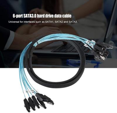 China Female Splitter Wire Harness Cable 6Gbps SATA III HDD 7pin To 7pin For Server for sale