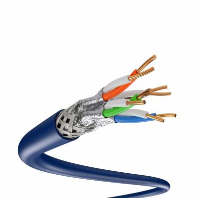 China Cabo Lan SFTP Outdoor Cat7 blindagem dupla CCA 28AWG multicolorido à venda