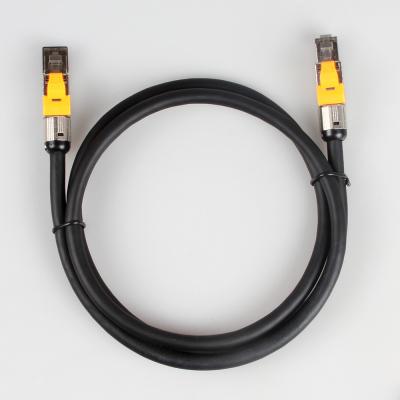 China ODM Straight Angle Cat8 Patch Cable With Toolless Modular Plug Connector for sale
