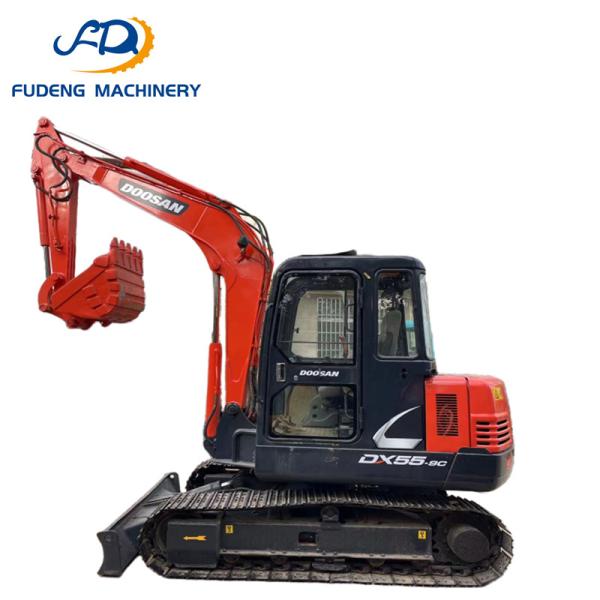 Quality Top Rated Used DOOSAN DH55  Excavator 5ton with Crawler Excavator  for Industrial Construction for sale