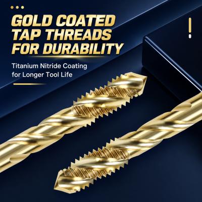 China High speed machine thread taps for stainless steel, high-efficiency coating thread taps with spiral tips for sale