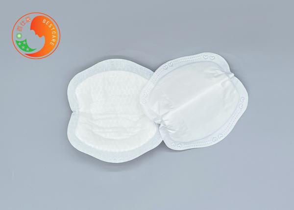 Quality 3D Contoured Organic Disposable Breast Pads With Highly Absorbent Inner Core for sale