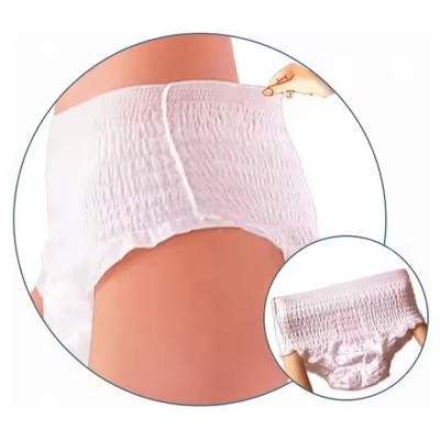 China Postpartum Disposable Period Panties Stretchy Waist Biodegradable Materials Gym Active Use Sanitary Napkin Pants for sale