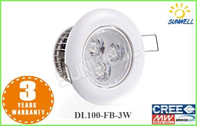 China Warm white 3w High Lumen Led Downlight , Epistar led retrofit downlight for sale