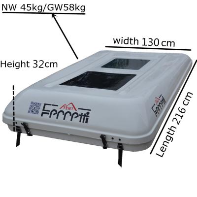 China 2.14x1.45cm 4x4 off road auto dak hard shell top tent met bijbehorende kamer gemakkelijk in te stellen Te koop