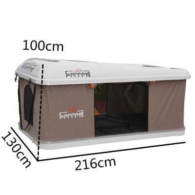 China 2.14x1.45cm 4x4 off road auto dak hard shell top tent met bijbehorende kamer gemakkelijk in te stellen Te koop
