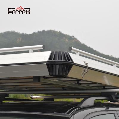 Cina Top Rack Pure Aluminum Air Spring Frame Folding Roof Tent per auto 4x4 Grigio Una camera da letto in vendita